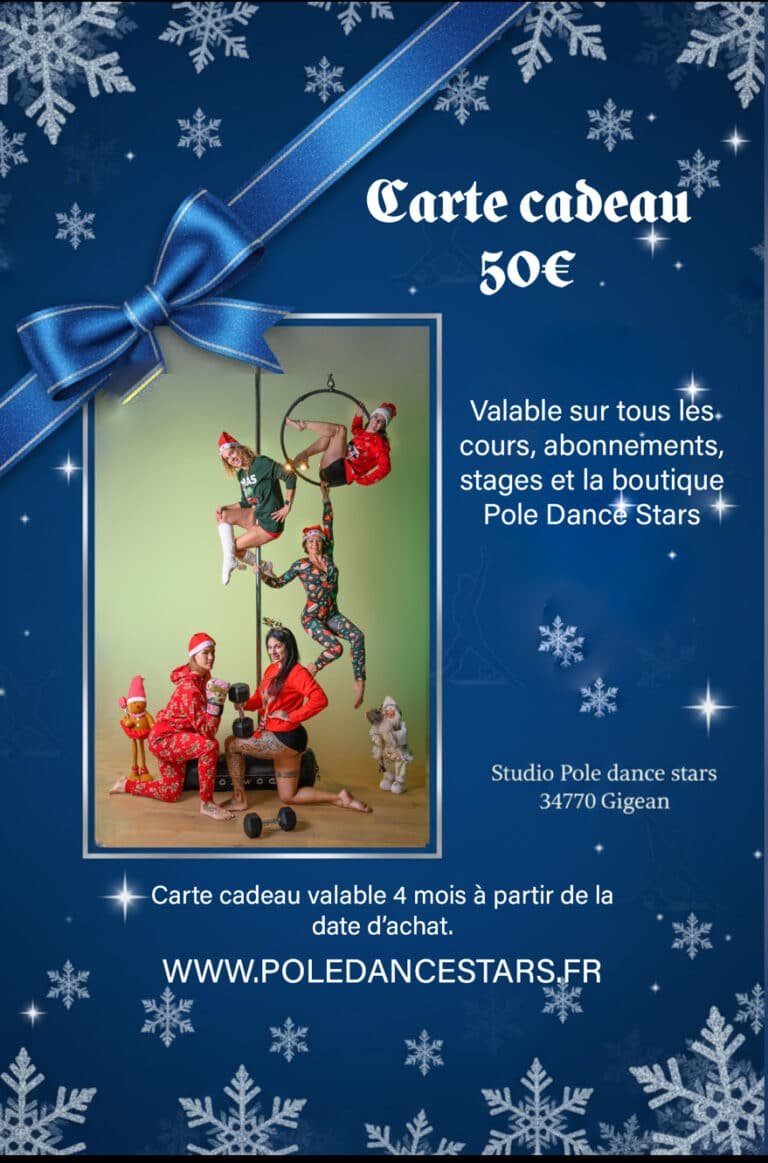 Bon cadeau-valeur 50 à 150€ - POLE DANCE STARS